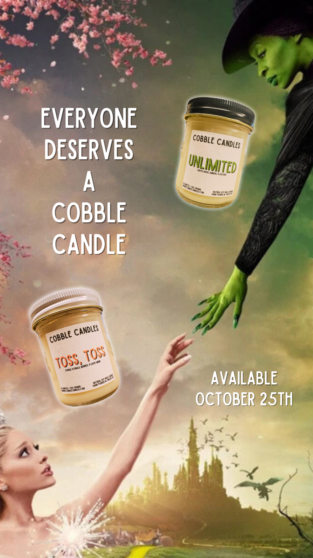 Wicked Inspired Collection – Cobble Candles